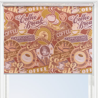 Cafe Design Roller Blind – Blinds4value.co.uk