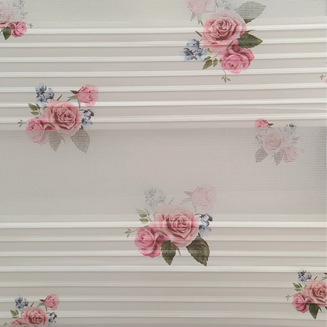 Pink Rose Design Day and Night Blind – Blinds4value.co.uk