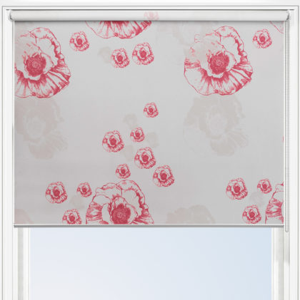 Poppy Flower Roller Blind – Blinds4value.co.uk