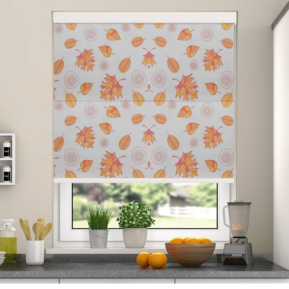 Autumn Leaves Roller Blind – Blinds4value.co.uk